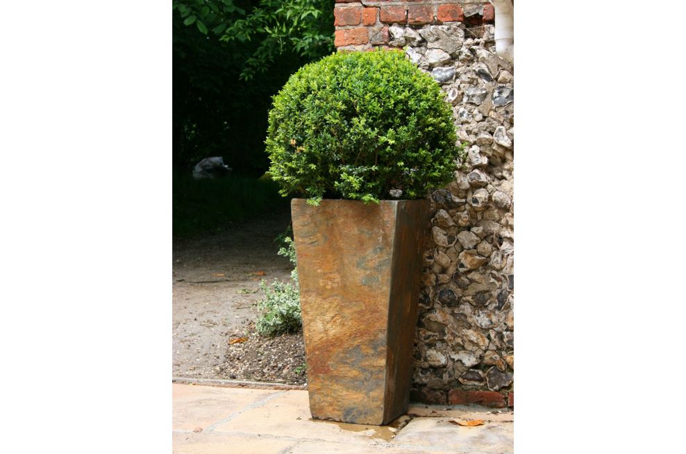 Country Retreat In Wiltshire - Natural Slate Planters in Warm Bronze ...