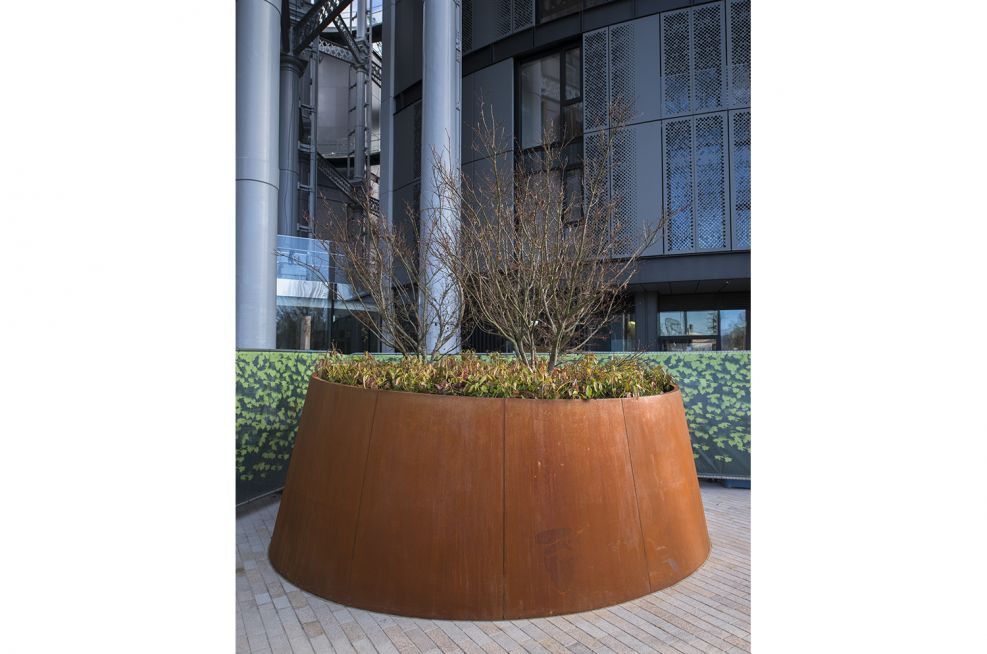 Bespoke Corten Steel Planters, Corten Steel Structures for Urban ...