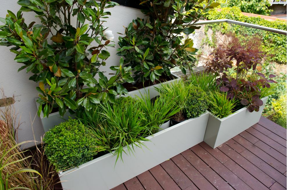Modular Garden, London N7 – Bespoke Powder Coated Steel Planters ...