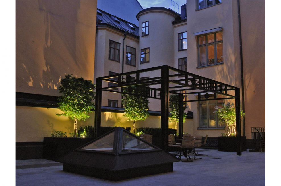 Stockholm, Sweden - Planters for Corporate Courtyard Garden