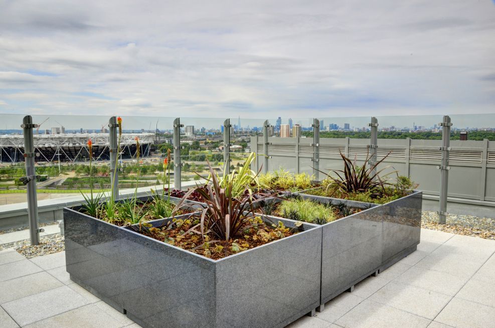 UNITE Stratford ONE – Large Bespoke Granite Planters for Communal ...